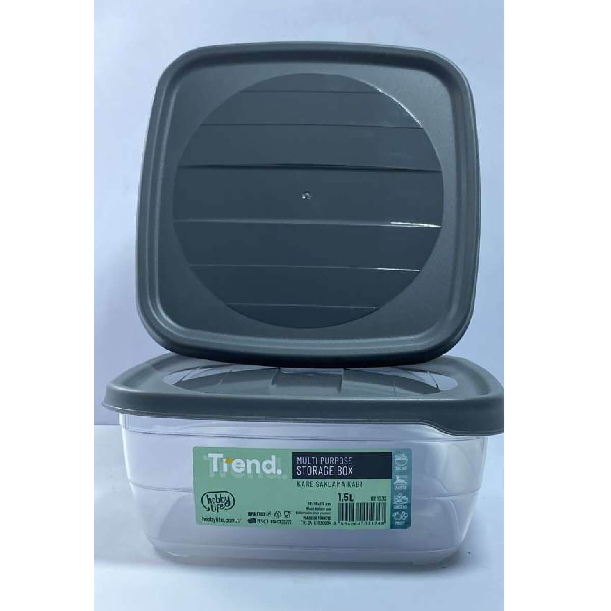 1,5 Lt Square Trend Storage Box - Hobby Life