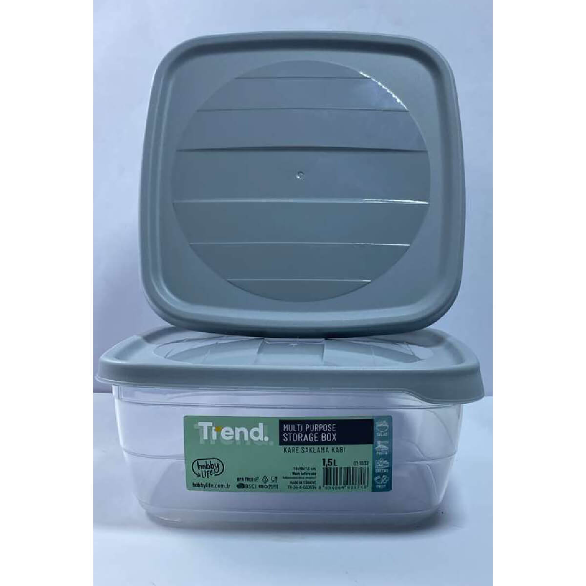 1,5 Lt Square Trend Storage Box - Hobby Life
