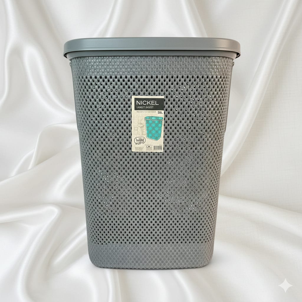58 Lt Nickel Laundry Hamper – Hobby Life